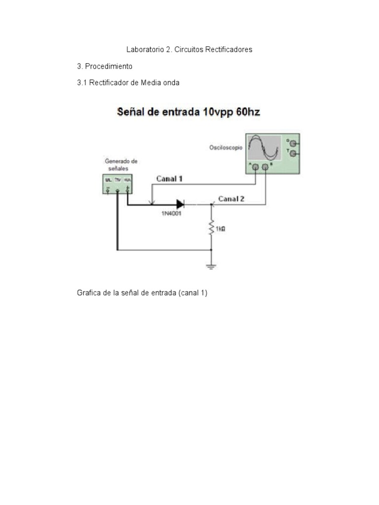 Laboratorio 2 Diodos Rectificadores | PDF | Rectificador | Diodo