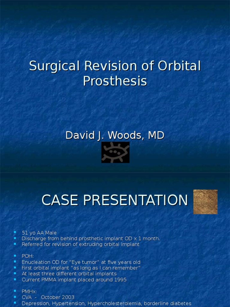 Orbital Prosthesis Revision Surgery Guide | PDF | Prosthesis | Medical ...