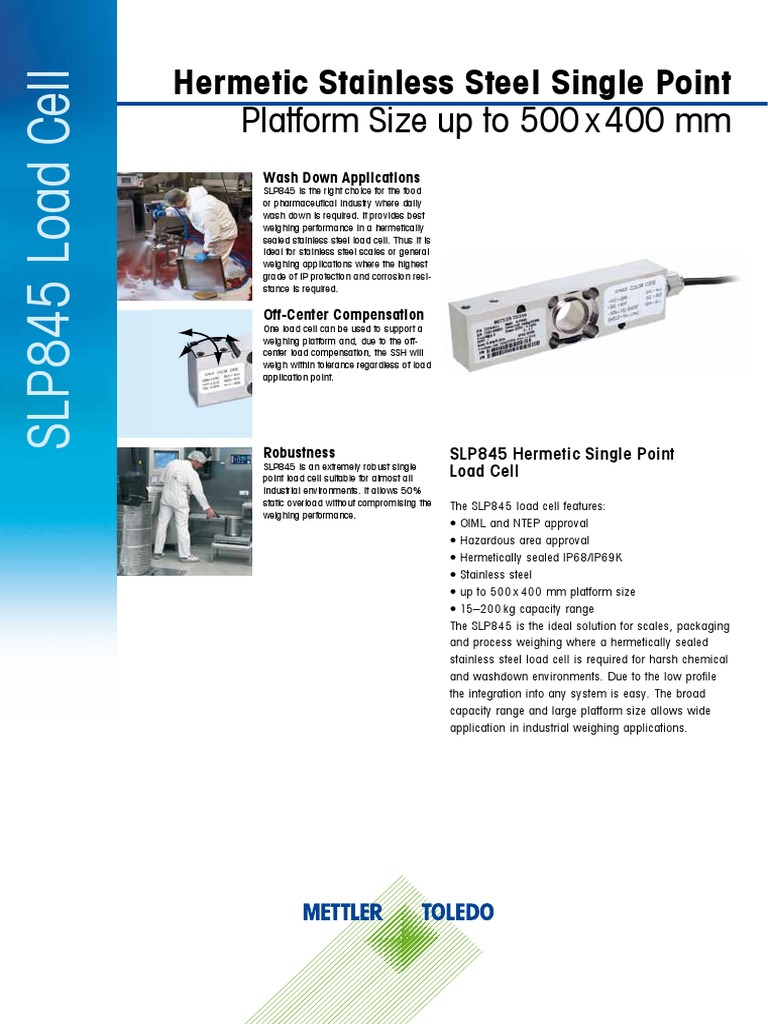 SLP845 LoadCell Datasheet 121101 en | PDF | Power Supply | Manufactured ...