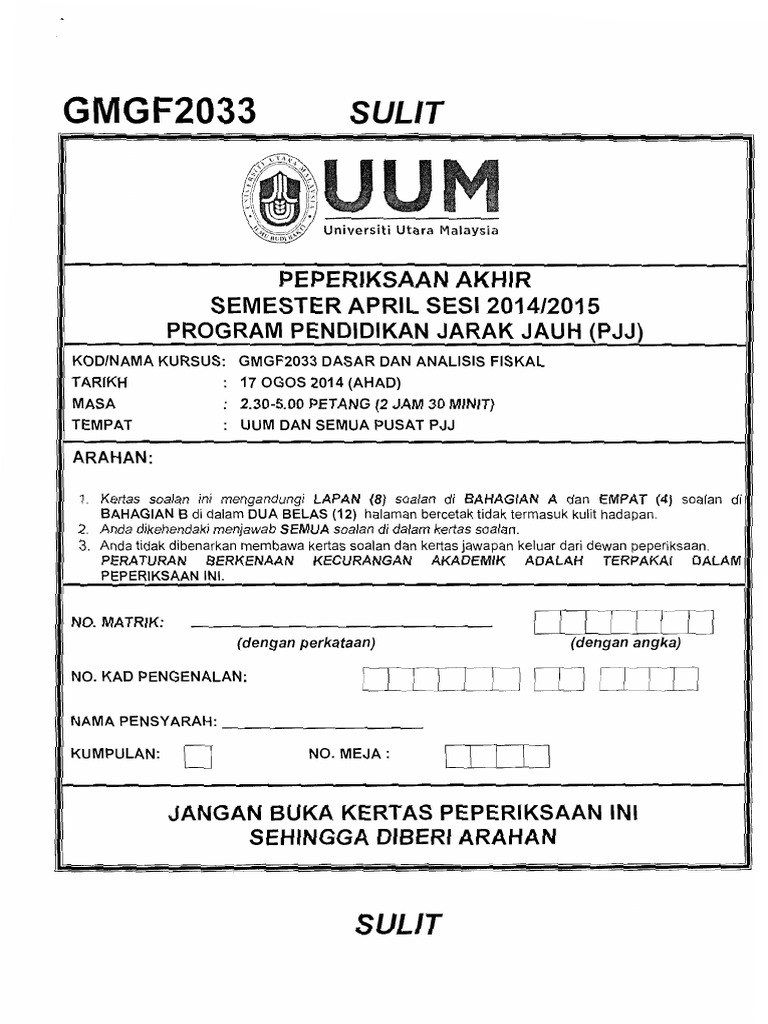 Final Paper Exam 1 | PDF
