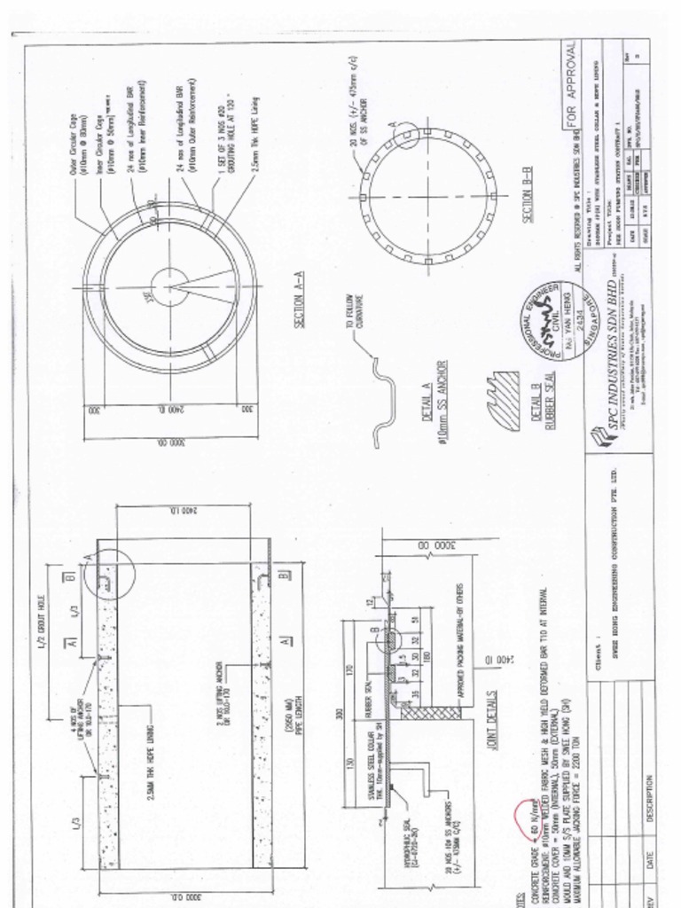 Drawings - Jacking Pipe Details PDF | PDF