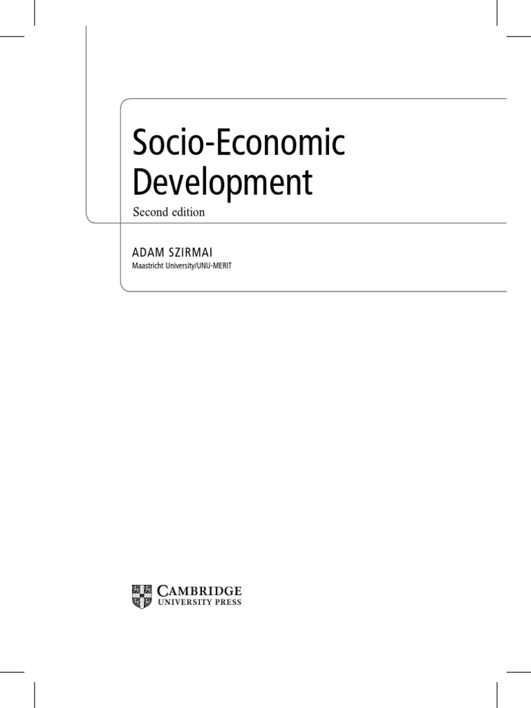 Socio-Economic Development | PDF | Development Economics | Economic ...