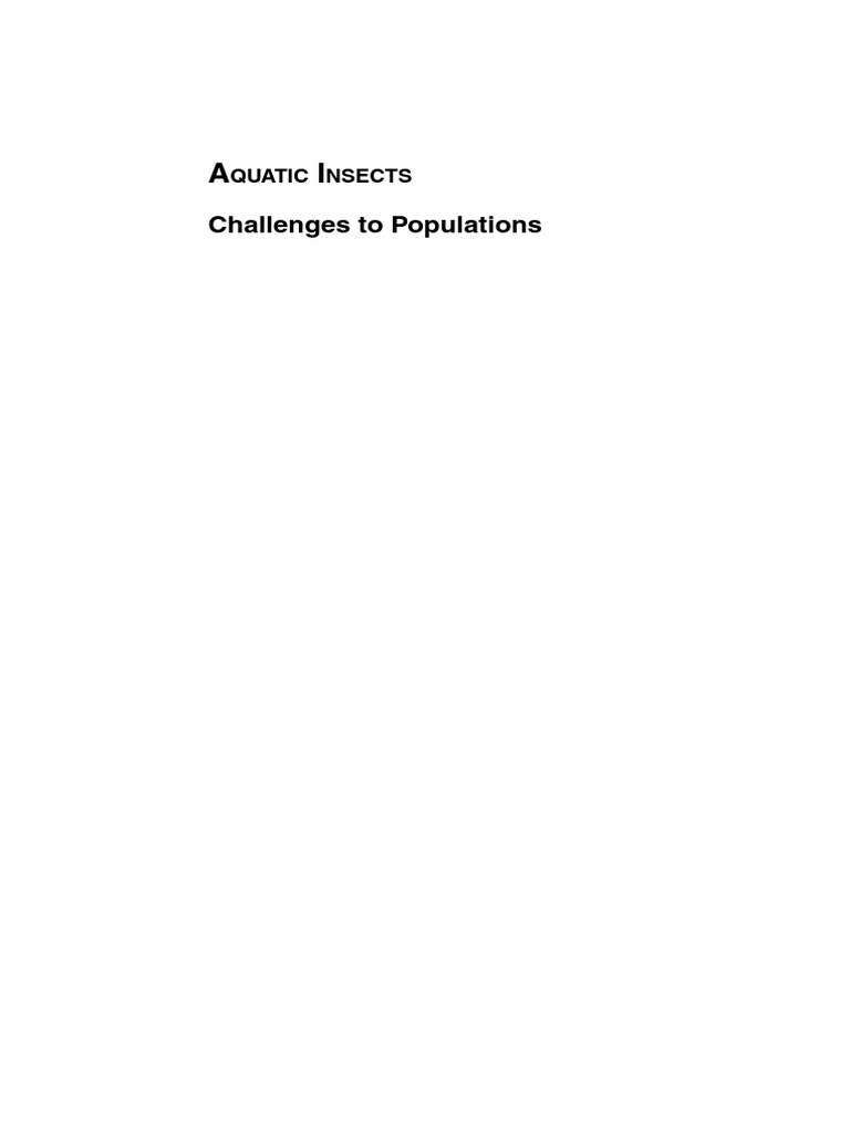 Aquatic Insects | PDF