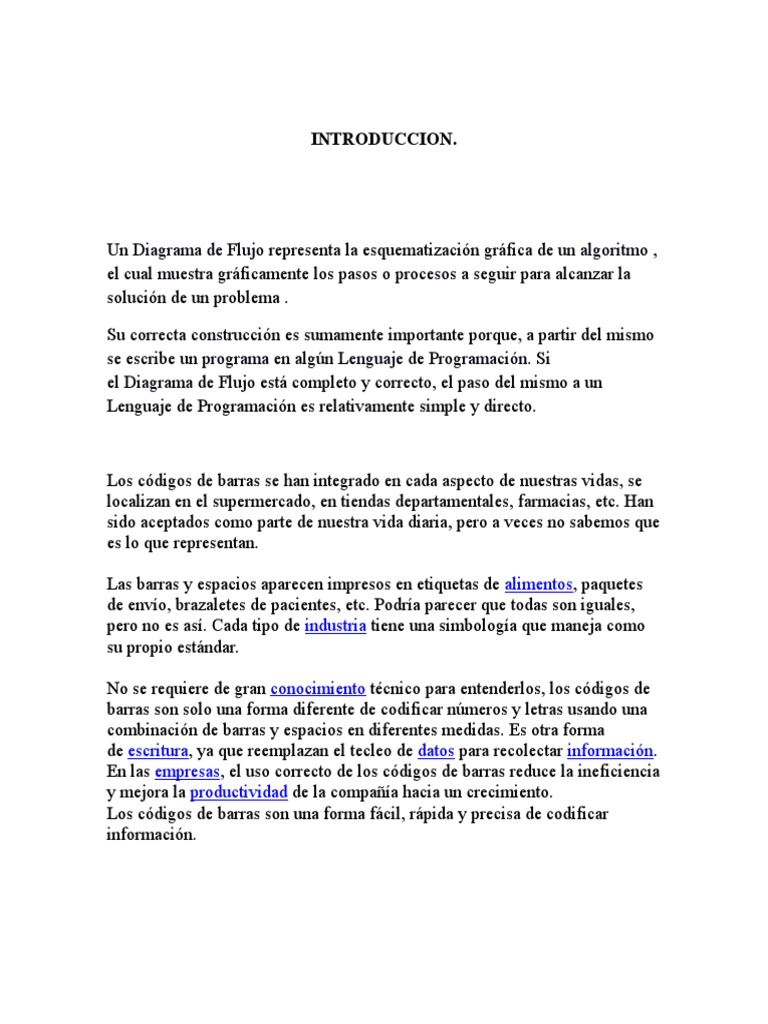 Introduccion y Conclusion | PDF | Lenguaje de programación | Algoritmos