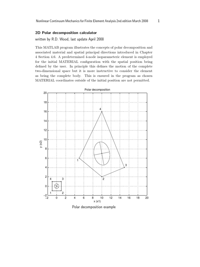 2D Polar Decomposition in MATLAB | PDF