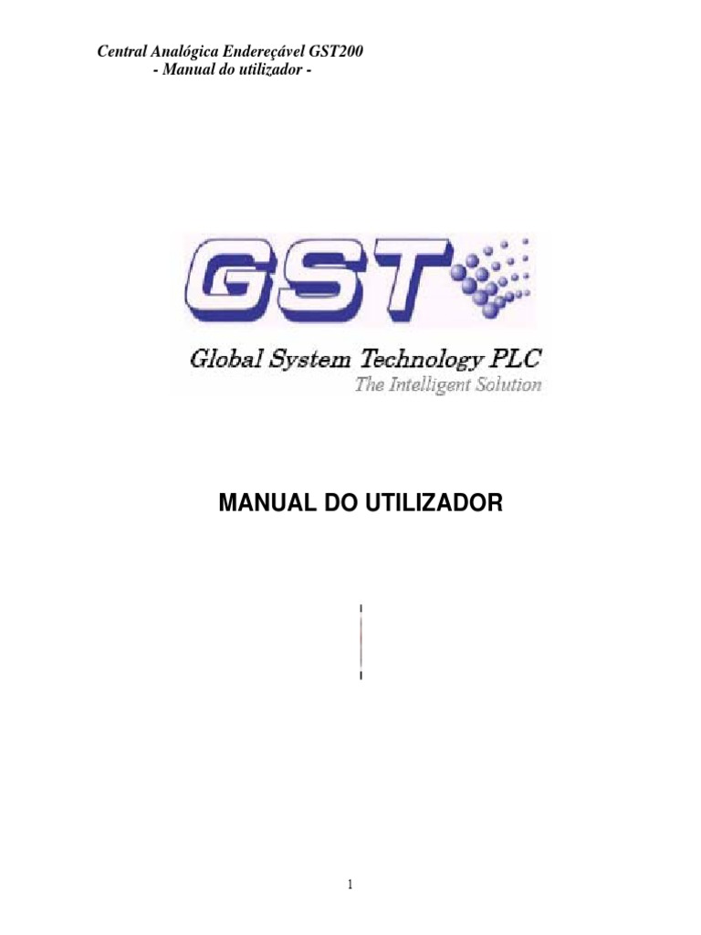 Manual da Central GST200 | PDF | Rede elétrica | Teclado de computador