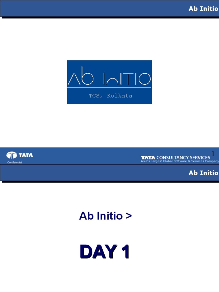 Ab Initio Training | Databases | Operating System