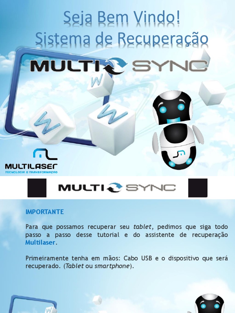 Manual MultiSync | PDF | Android (sistema operacional) | Tablets