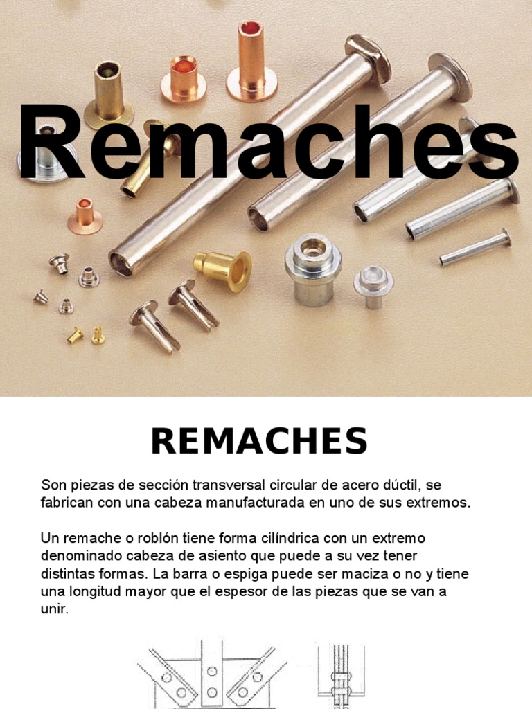 diapositivas-REMACHES (1) | Remache | Mecánica