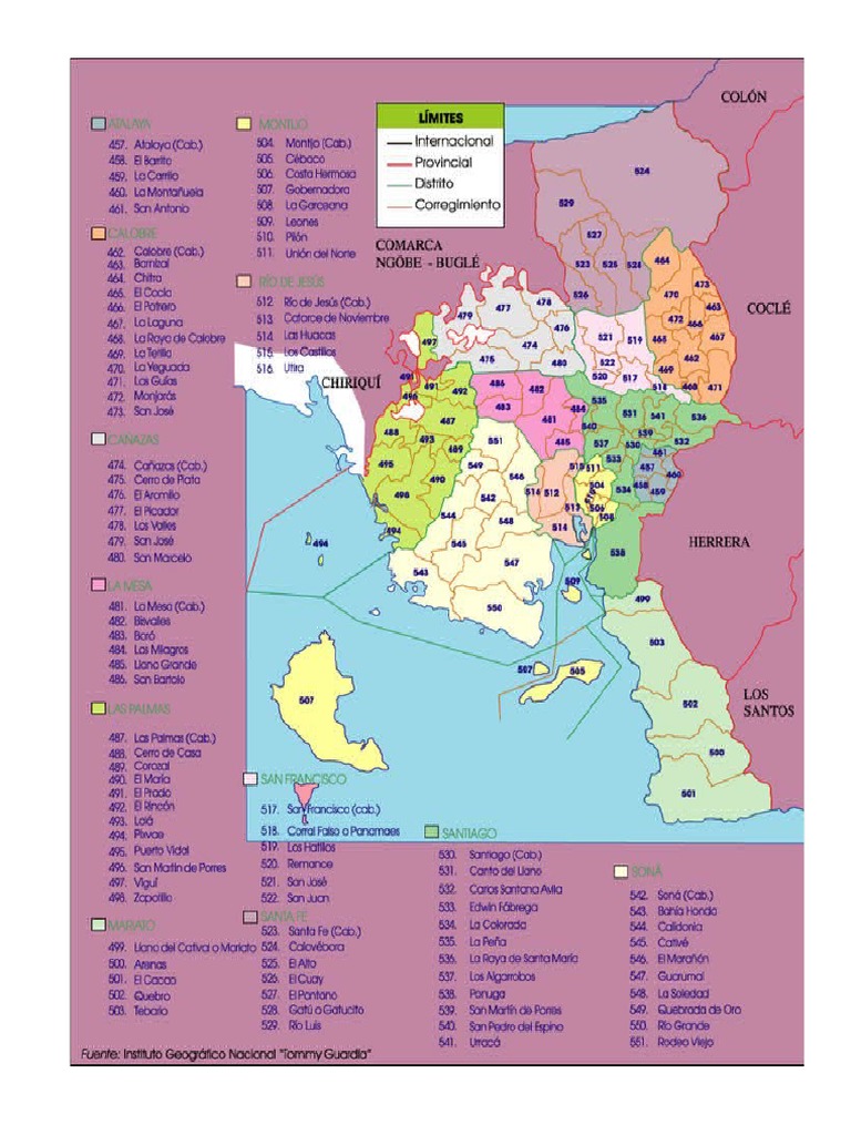 Divison Politica de Veraguas | PDF