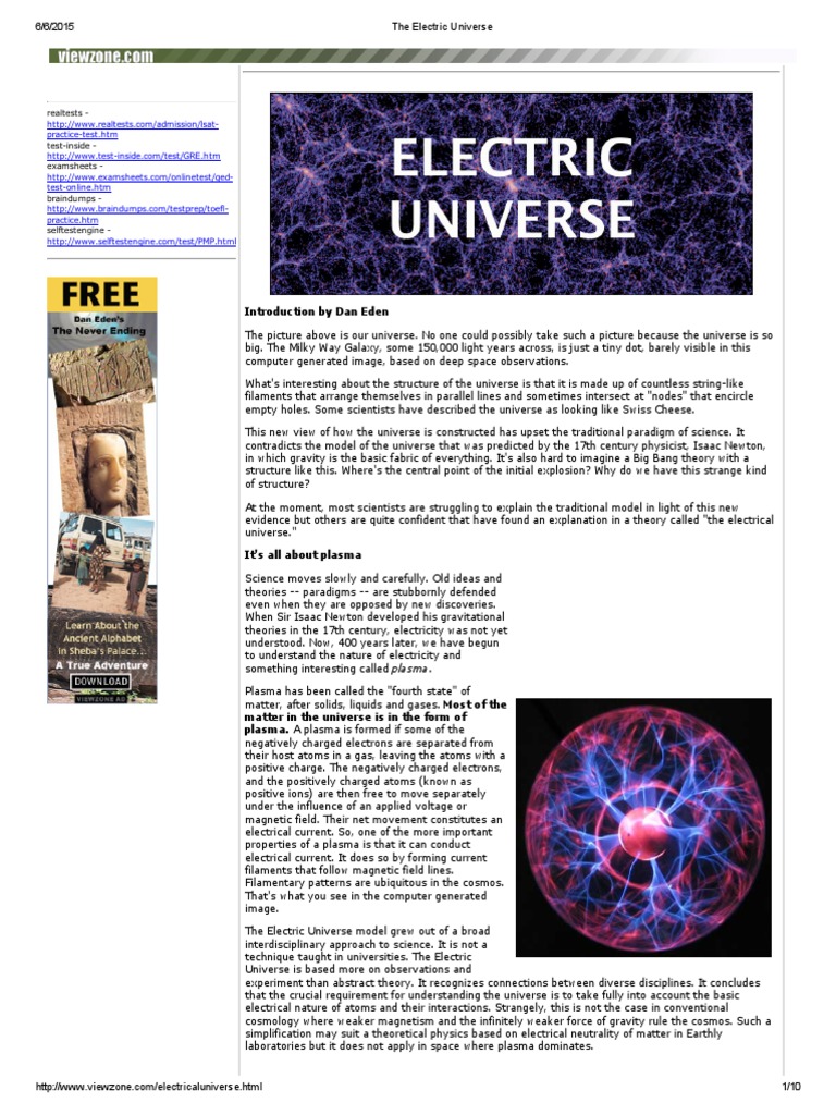 The Electric Universe: A New View of How the Universe Is Constructed ...