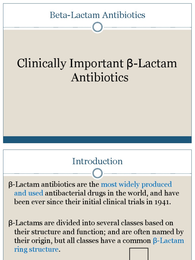3. Beta-Lactam Antibiotics Kul Nov 2014 | Penicillin | Beta Lactamase