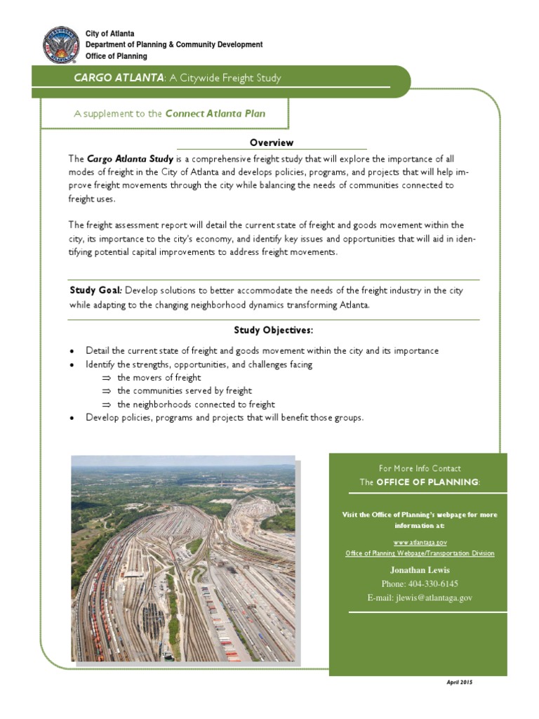 Atlanta Freight Movement Study Report | PDF | Atlanta | Cargo