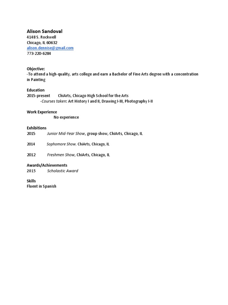 Alison Resume | PDF