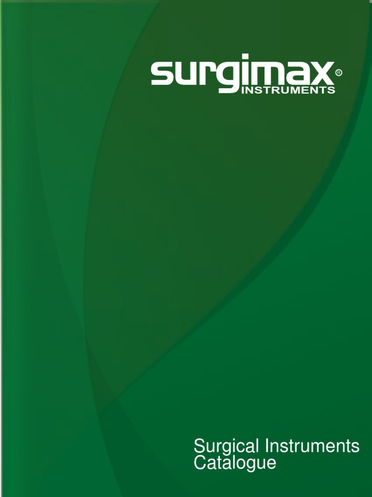 Surgimax® Surgical Instruments Catalogue | PDF | Knife | Equipment