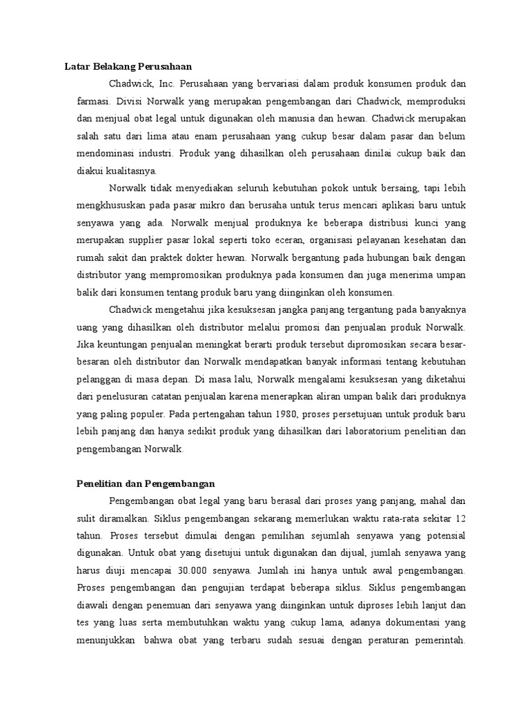 Chadwick Inc - Balance Scorecard | PDF