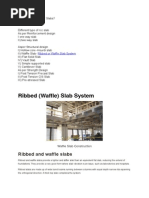 Ribbed Slab Example | PDF | Structural Load | Architectural Elements
