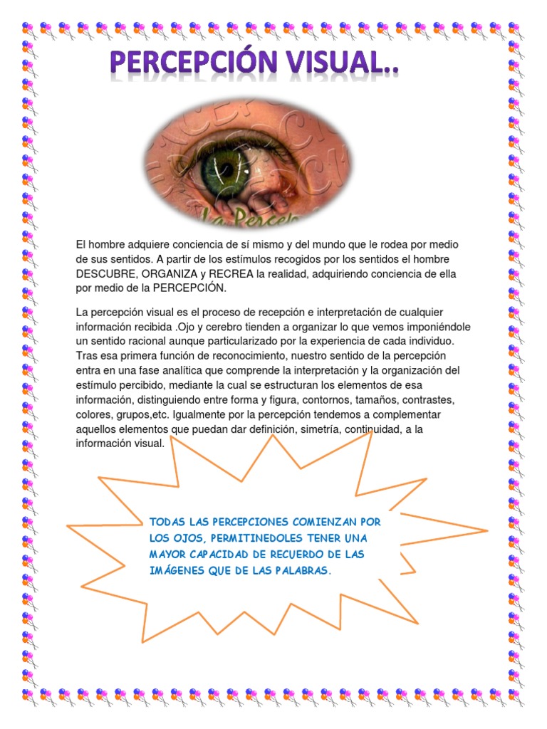 Percepcion Visual | PDF | Percepción | Ciencia cognitiva