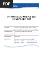 Word 2007 User Guide | PDF | Microsoft Word | Tab (Gui)