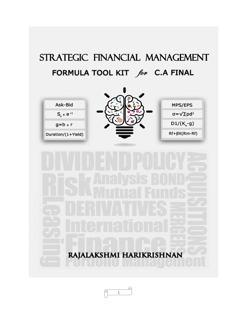 Financial Management Formula Kit | PDF | Net Present Value | Present Value