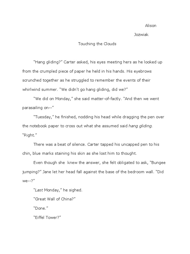 Cloudsandstuffw 4 P | PDF | Plot (Narrative)