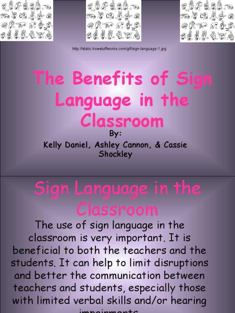 The Benefits of Sign Language in the Classroom | Sign Language | Hand ...