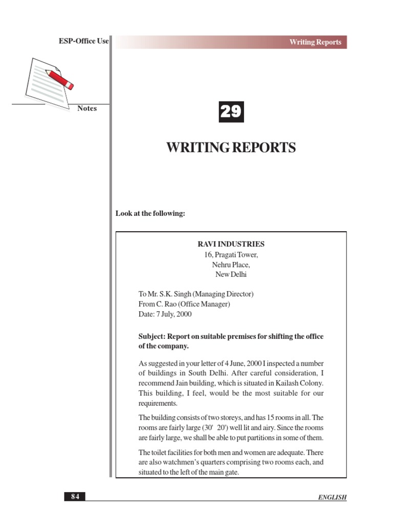 Writing Reports (80 KB) | PDF
