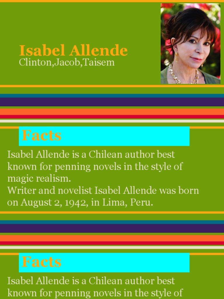 Isabel Allende: Chilean Novelist Biography | PDF | Chile