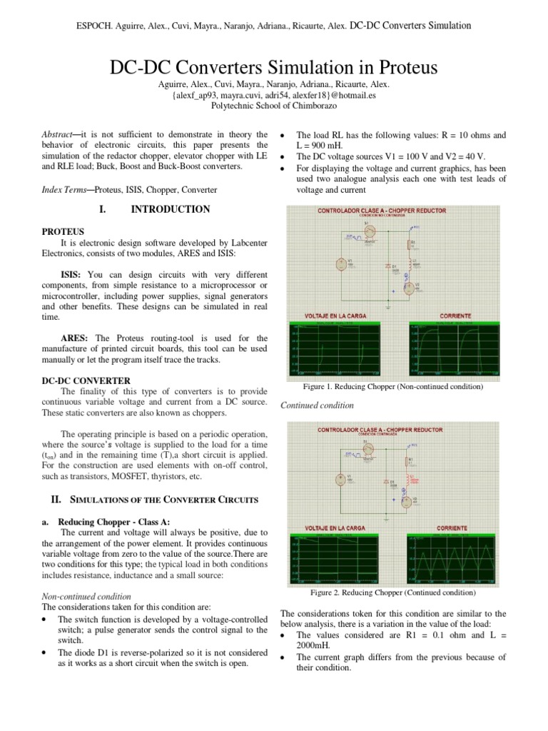 DC-DC Converter Simulation | PDF | Electrical Network | Inductance