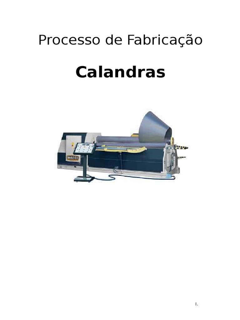 Tipos e Processos de Calandras | PDF | Calor | Flexão (Física)