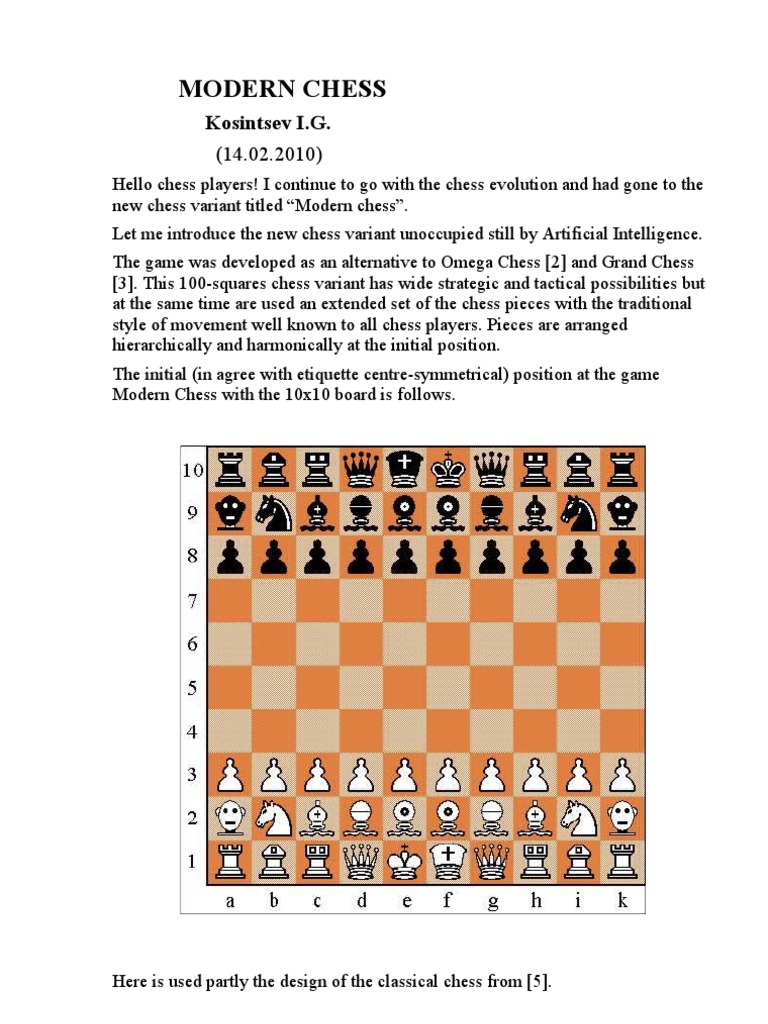 Modern Chess | PDF | Chess | Game Theory