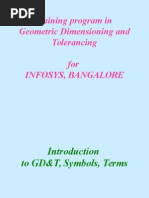 GD&T Symbols and Terms | PDF | Mathematics | Geometry
