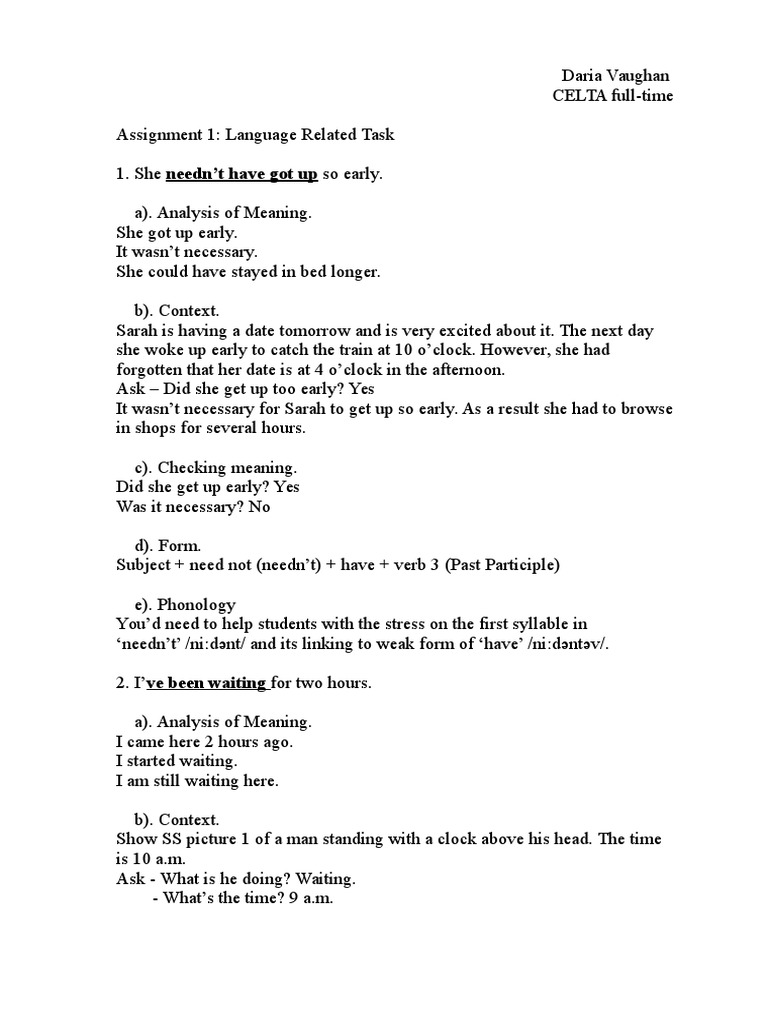 Celta Language Task | PDF | Linguistics | Languages