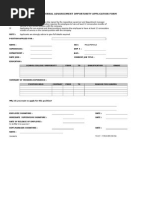 Internal Job Application Form Template | PDF