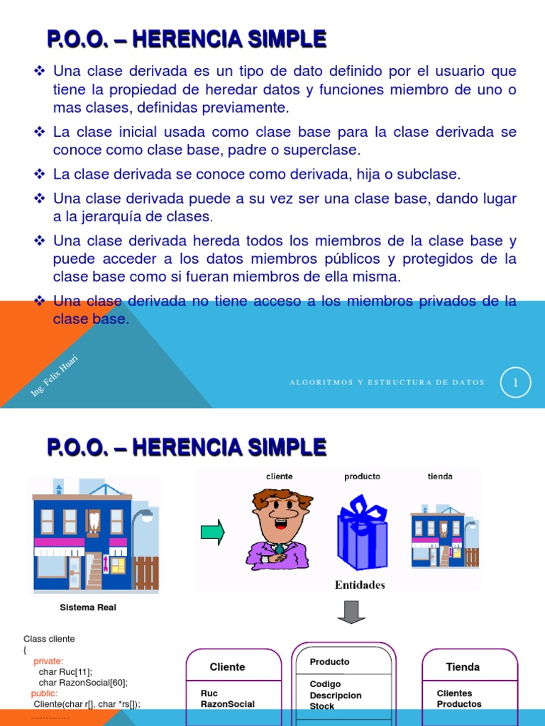Herencia Simple | PDF | Herencia (Programación Orientada a Objetos ...