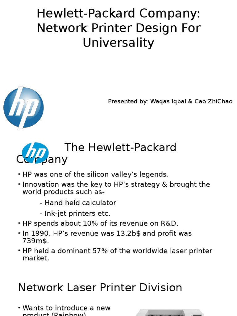 HP Case Study | PDF | Hewlett Packard | Supply Chain