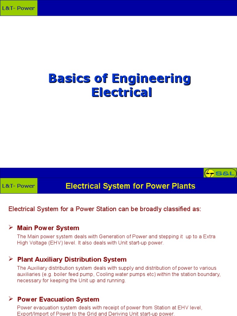Basics of Engineering Electrical | PDF | Electrical Substation ...