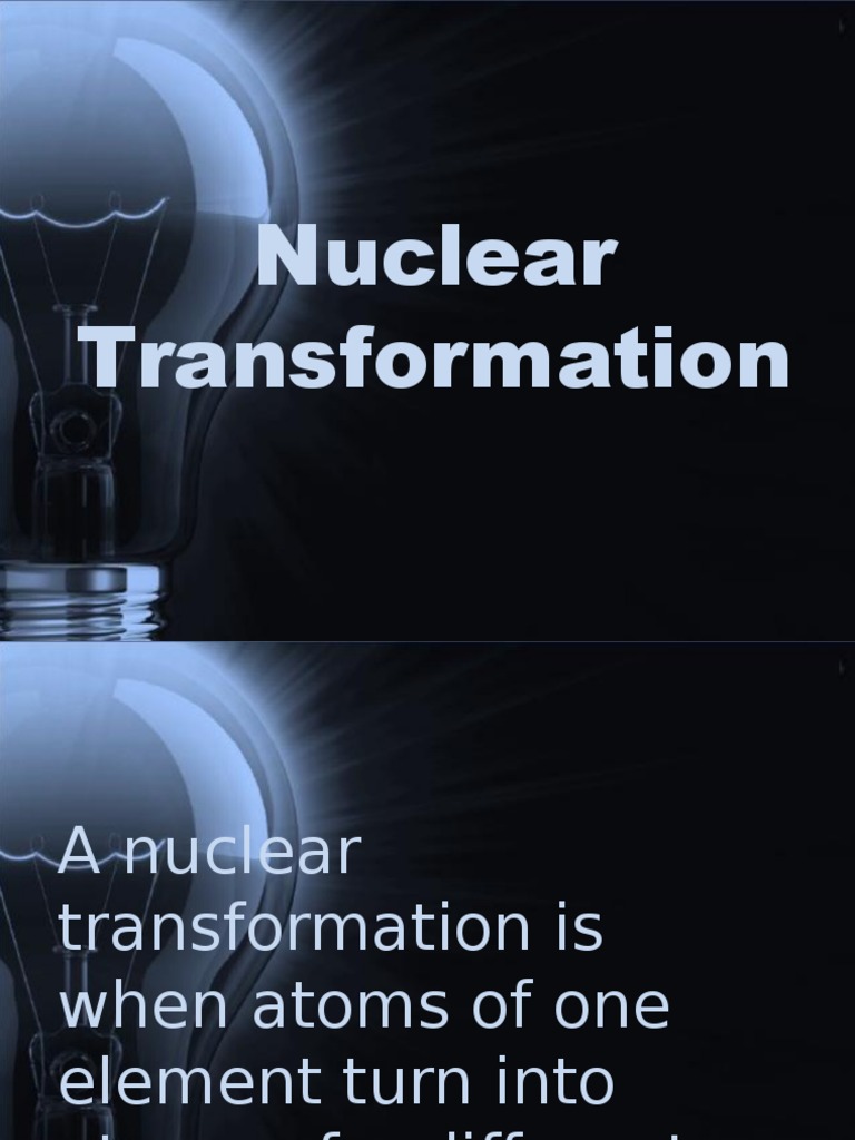 Nuclear Transformation | Radioactive Decay | Nuclear Physics