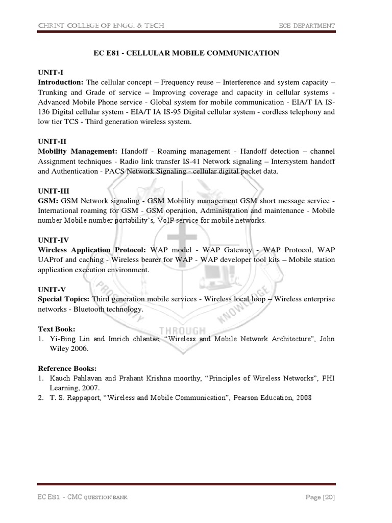 Cellular Mobile Communication | PDF | Cellular Network | Mobile Phones