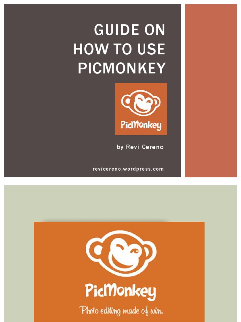 Guide On How To Use Picmonkey: by Revi Cereno | PDF | Image Editing ...