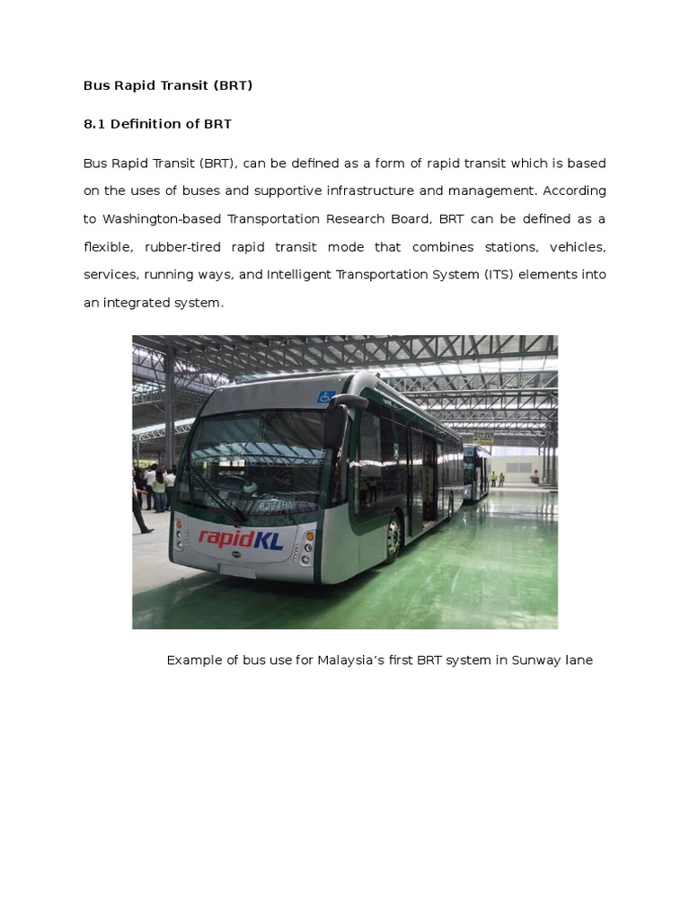 Bus Rapid Transit | PDF | Light Rail | Traffic