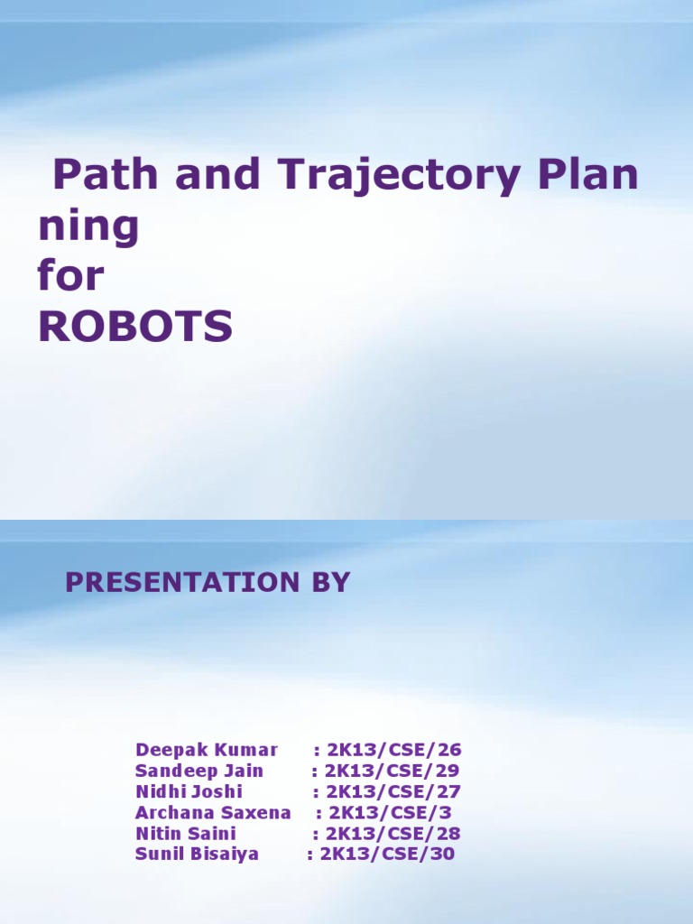 Path and Trajectory Planning | PDF | Genetic Algorithm | Mathematical ...