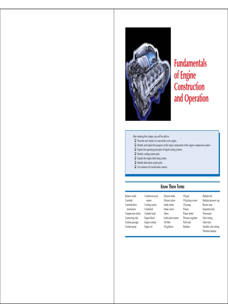 Fundamentals of Engine Construction and Operation: Know These Terms ...