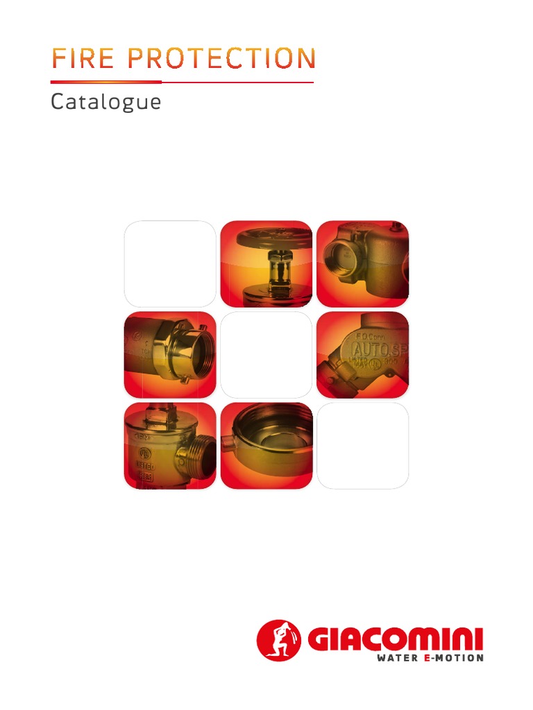 Giacomini Fire Protection Catalogue | PDF | Valve | Fire Sprinkler System