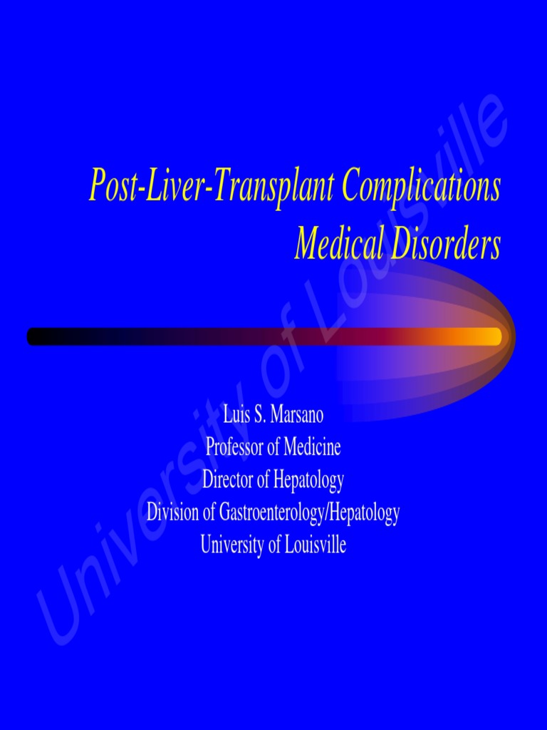 Post Liver Transplant Complications | PDF | Hepatitis C | Hepatitis