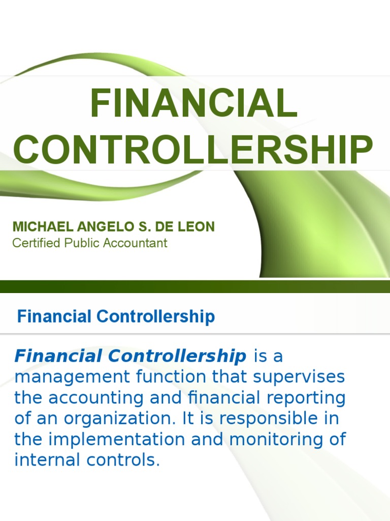 Financial Controllership Guide | PDF | Risk | Business