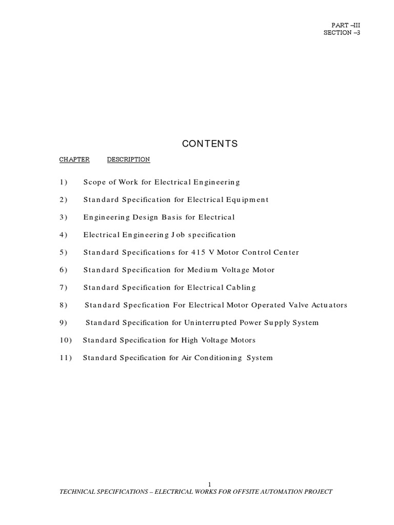 Electrical Design | PDF | Cable | Specification (Technical Standard)