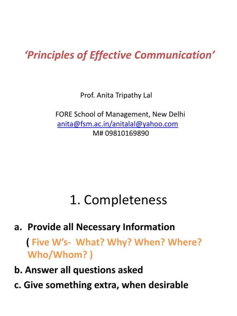 Effective Communication Principles Guide | PDF | Languages