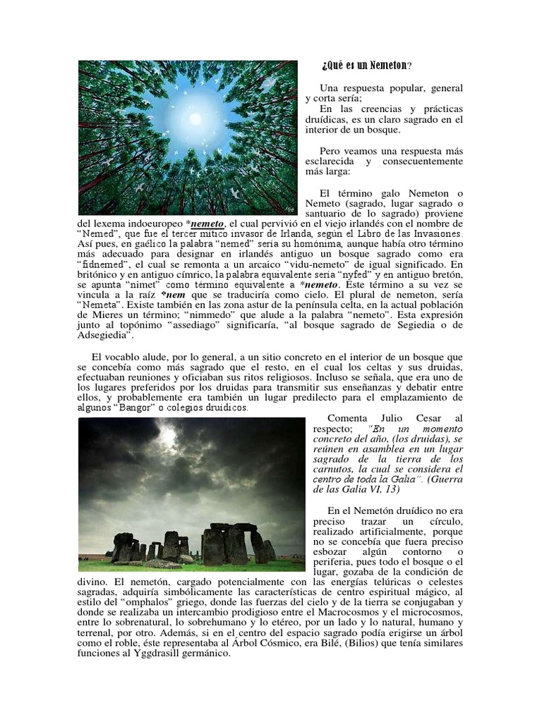 Que Es Un Nemetón | PDF | druida | Celtas