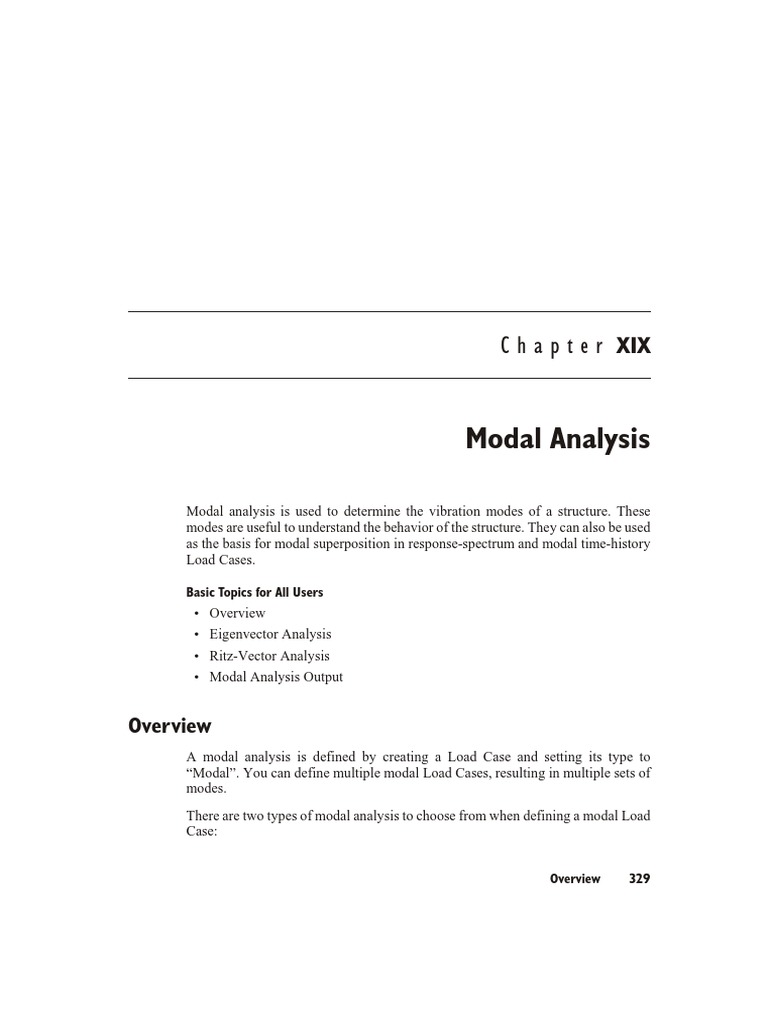 Modal Analysis | PDF | Eigenvalues And Eigenvectors | Normal Mode